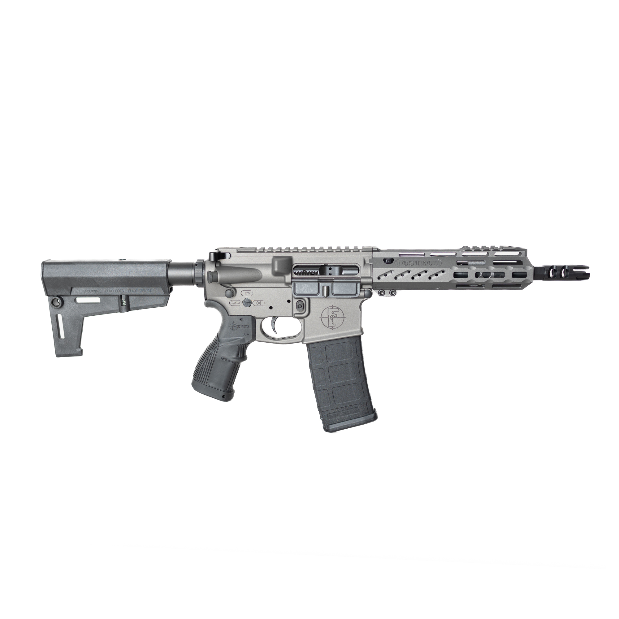 Flite Eagle Pistol: 7.5" Barrel, 7" Mach 2 Handguard, Shockwave Blade ...