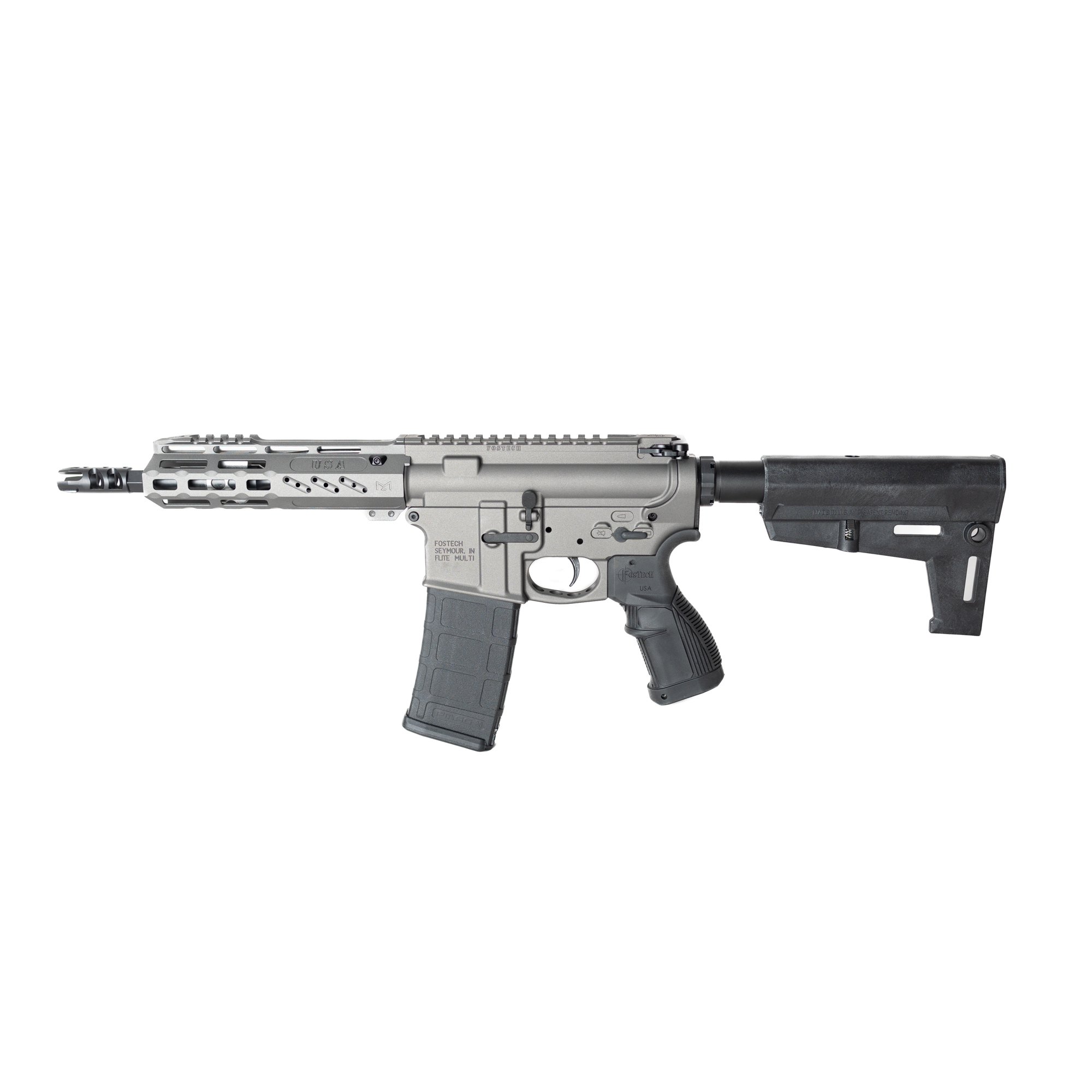 Flite Eagle Pistol: 7.5" Barrel, 7" Mach 2 Handguard, Shockwave Blade ...